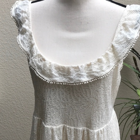 Anthropologie | Dresses | Anthropologie Maeve Brand Crochet Tiered Midi ...